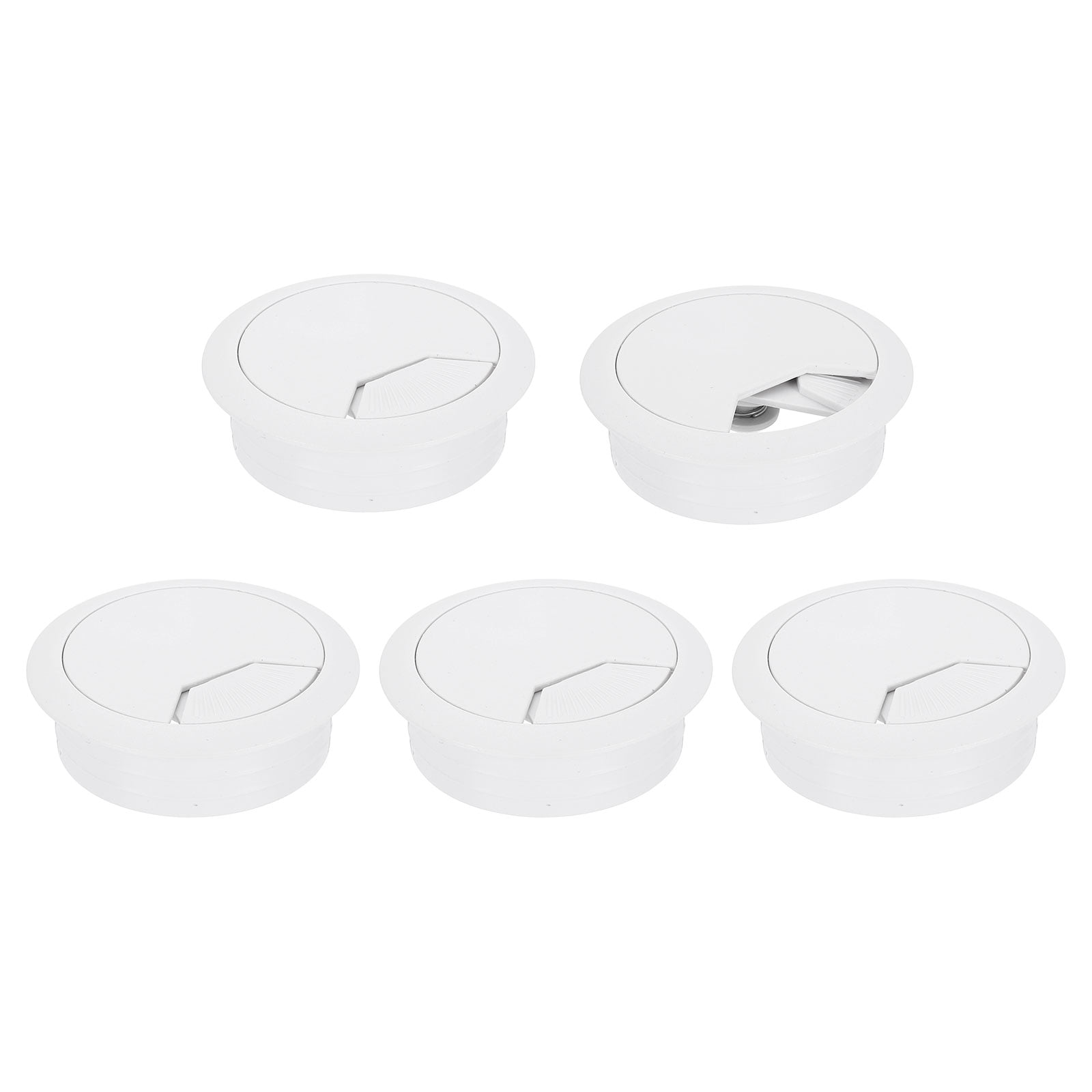 5 Pack 50mm (1.97 Inch) Desk Grommet, Plastic Cable Hole Cover, Wire ...