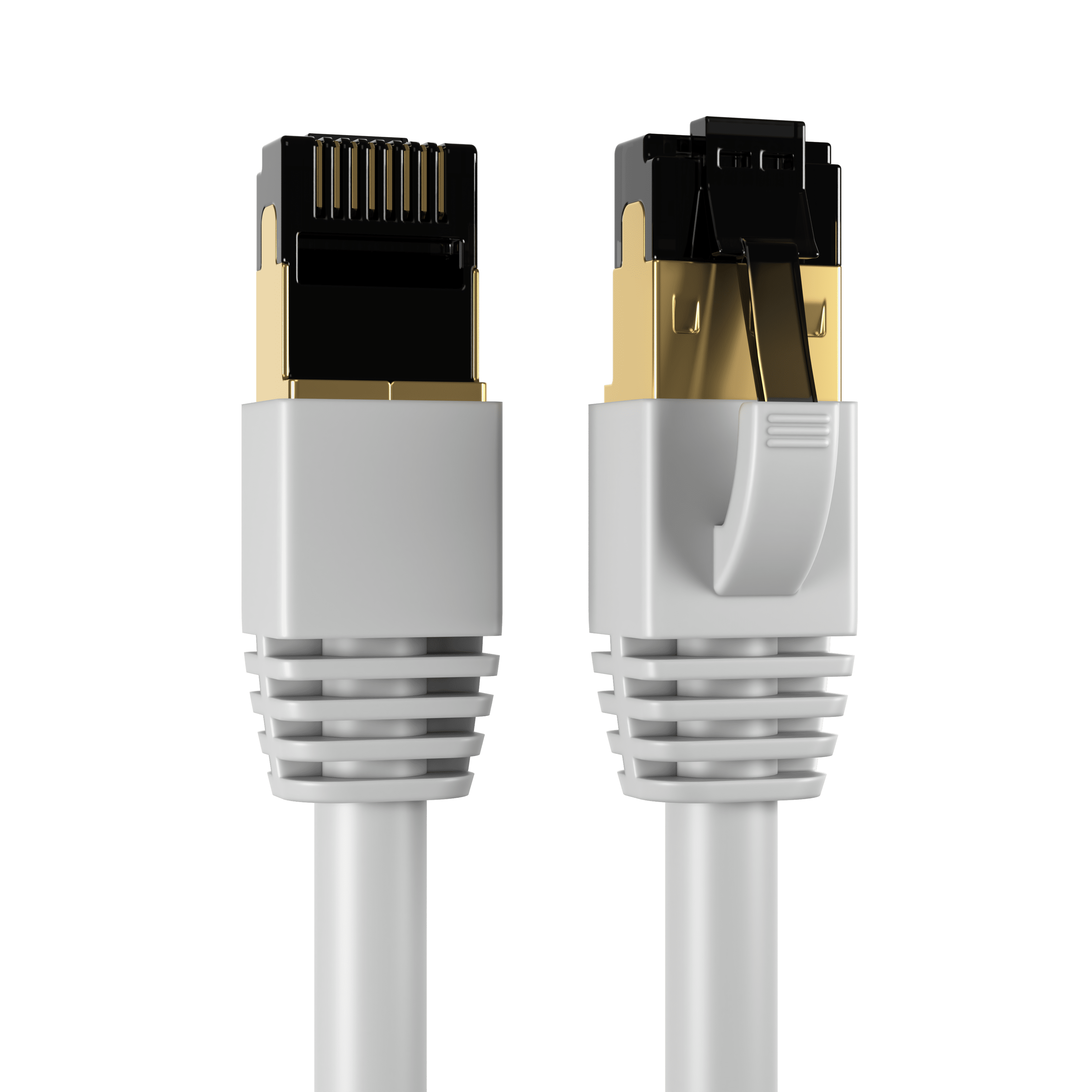 5-Pack 5FT Cat8 Ethernet Cable Gray Copper Shielded RJ45 Cord for ...
