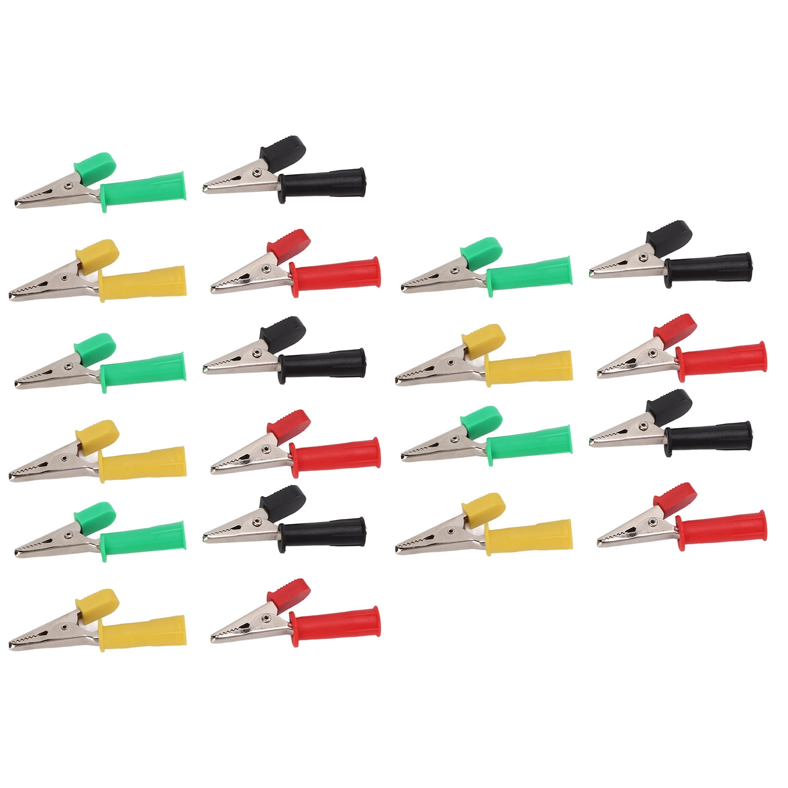 5-Pack 5mm Brass Insulated Electric Test Clips with 4mm Socket for ...