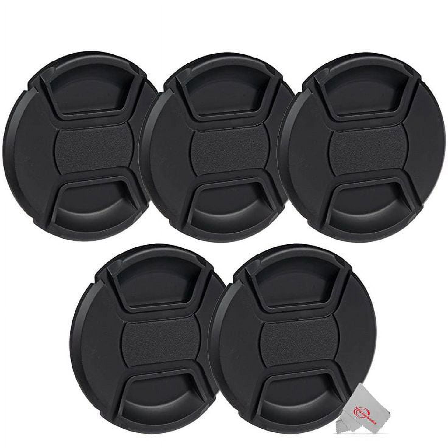 (5 Pack) 67mm Center Pinch Snap On Lens Cap Front Dust Cover for Canon ...