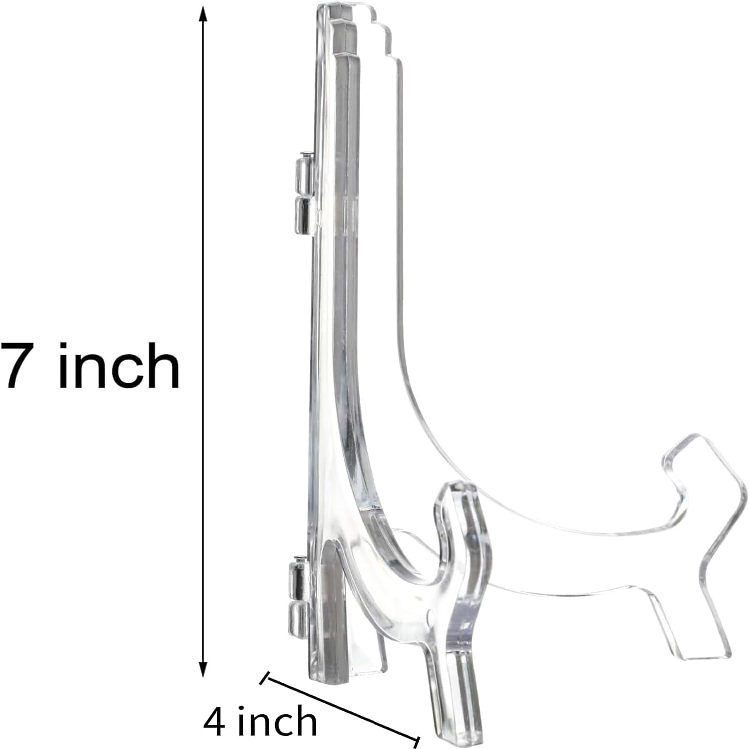 5 Pack 7 Inch Acrylic Easel Stand, Display Stand, Plate Stands for ...