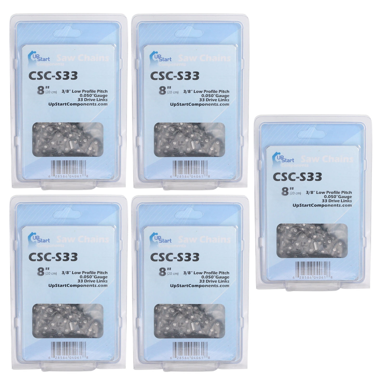 5-Pack 8-Inch Chainsaw Chain Replacement for Kobalt KSP 80-07 Kobalt ...