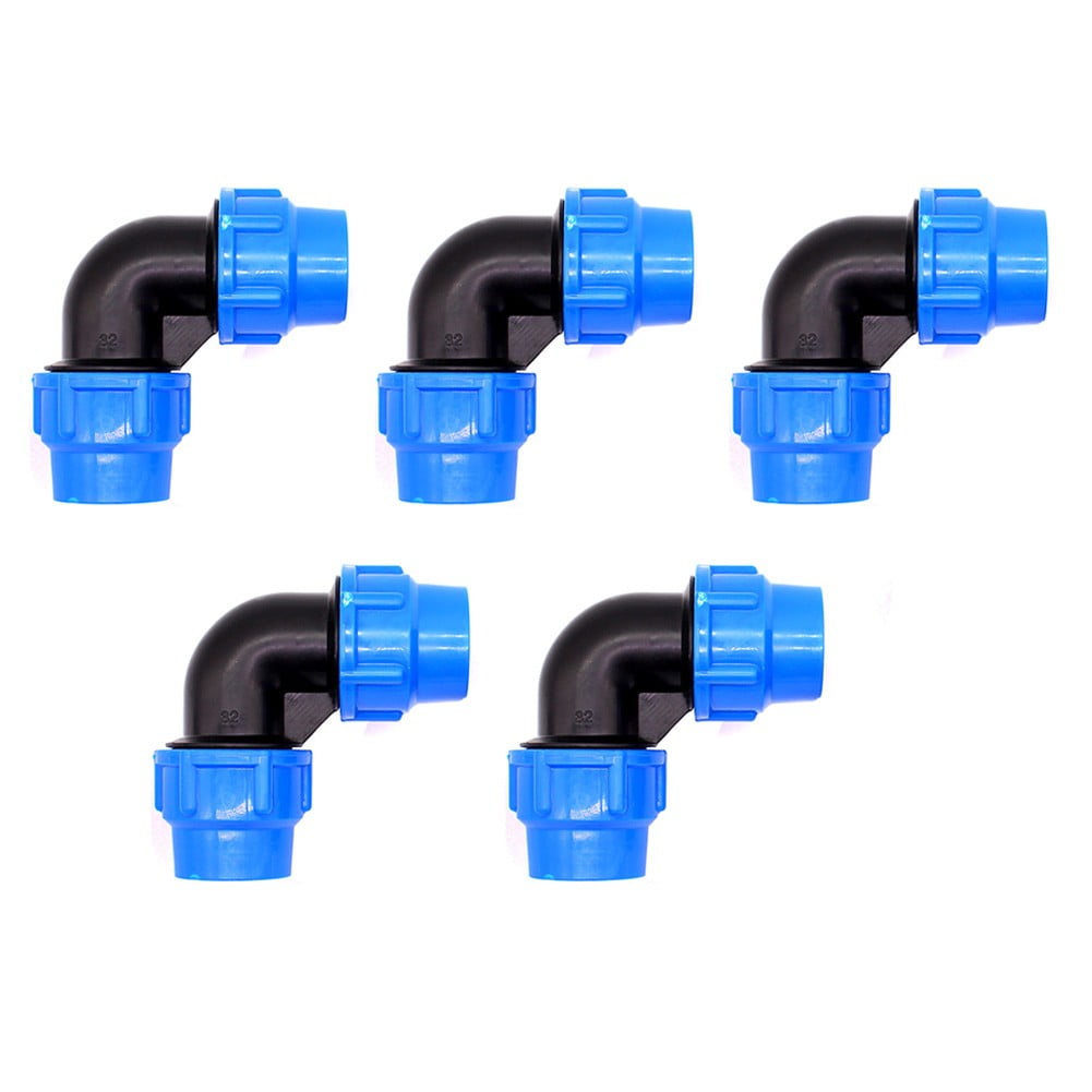 5-Pack 90 Degree Elbow Quick Connect Fittings for Water Pipes HDPE ...