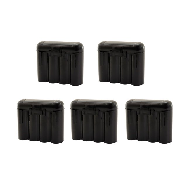 5 Pack AA / AAA / CR123A Black Battery Holder Storage Cases - Walmart.com