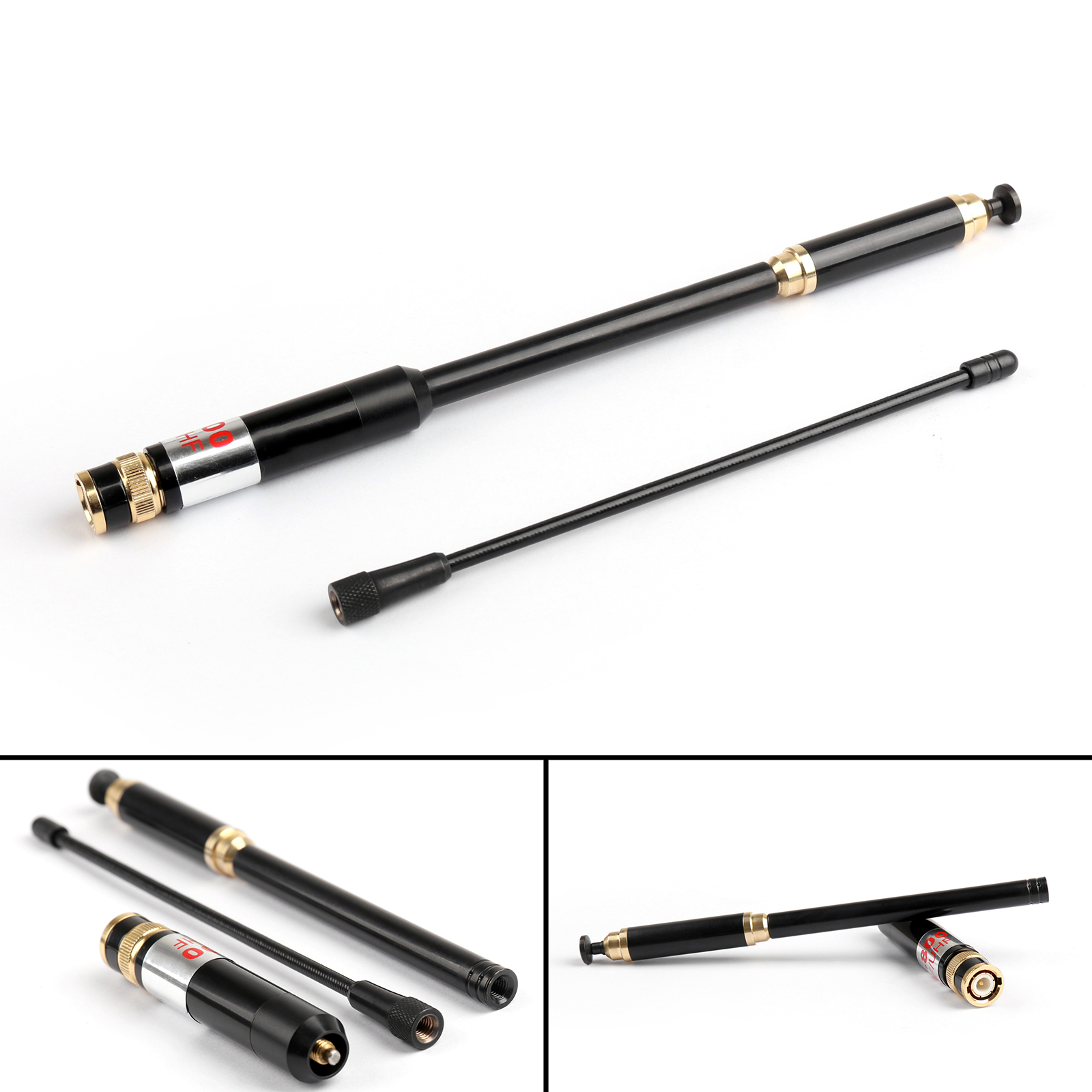 5-Pack AL-800 High Gain Dual Band BNC Extendable Antennas for Icom ...