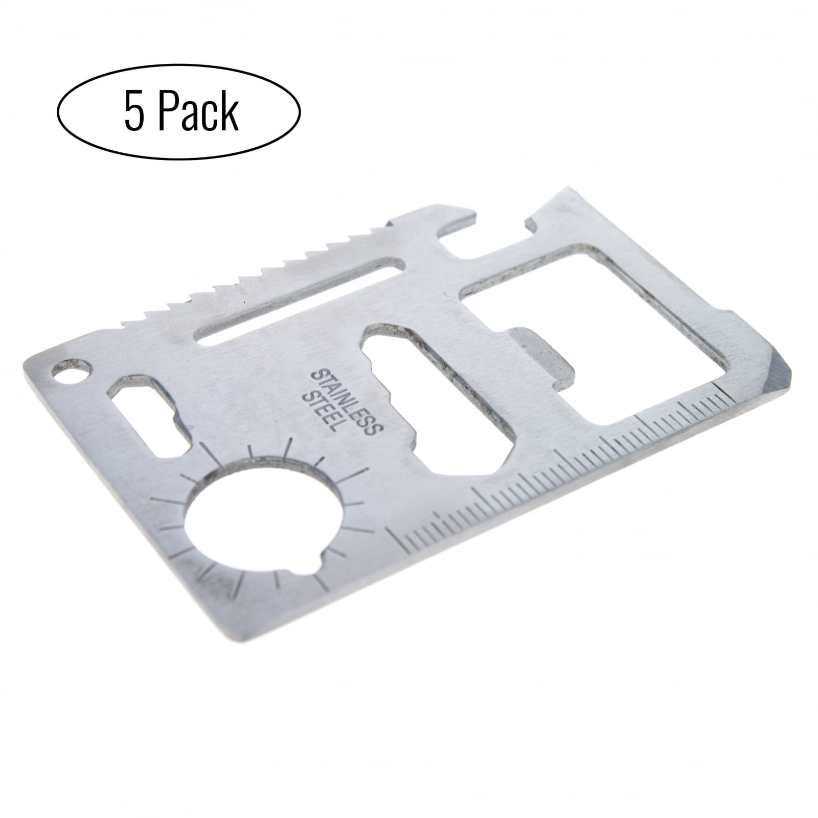 5 Pack ASR Outdoor 11 in 1 Multi Function Credit Card Sized Tool ...