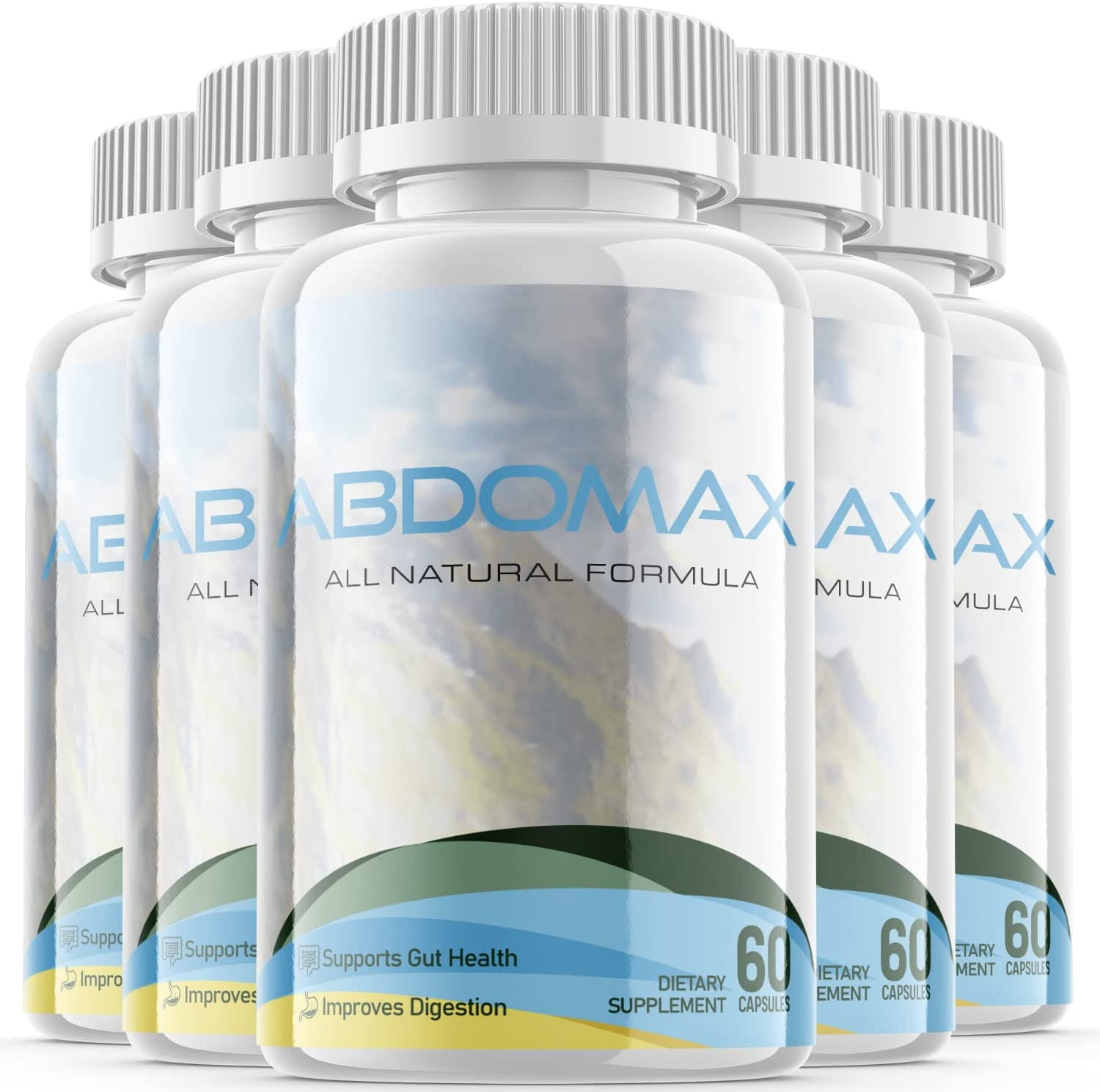 (5 Pack) Abdomax - Dietary Supplement for Digestion and Healthy Gut ...