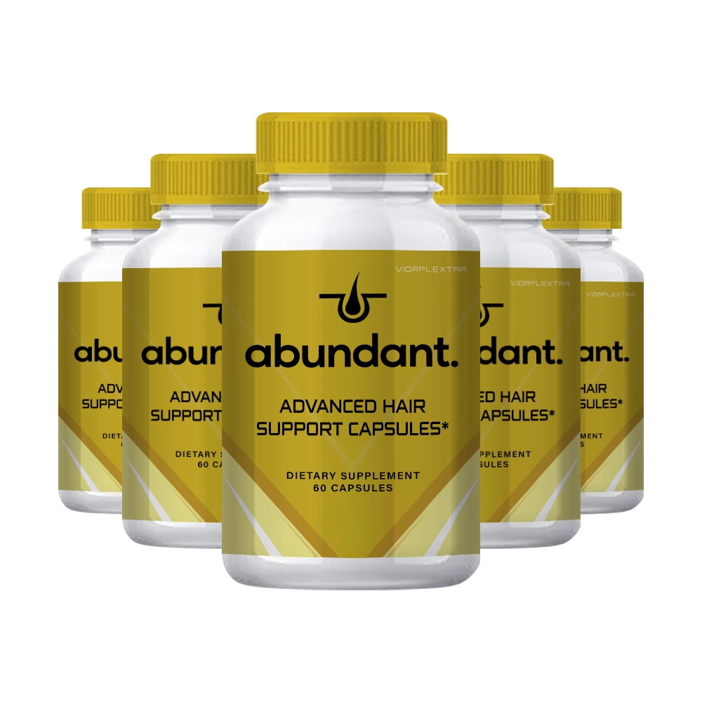 (5 Pack) Abundant Hair Capsules - Abundant Advanced Hair Support ...