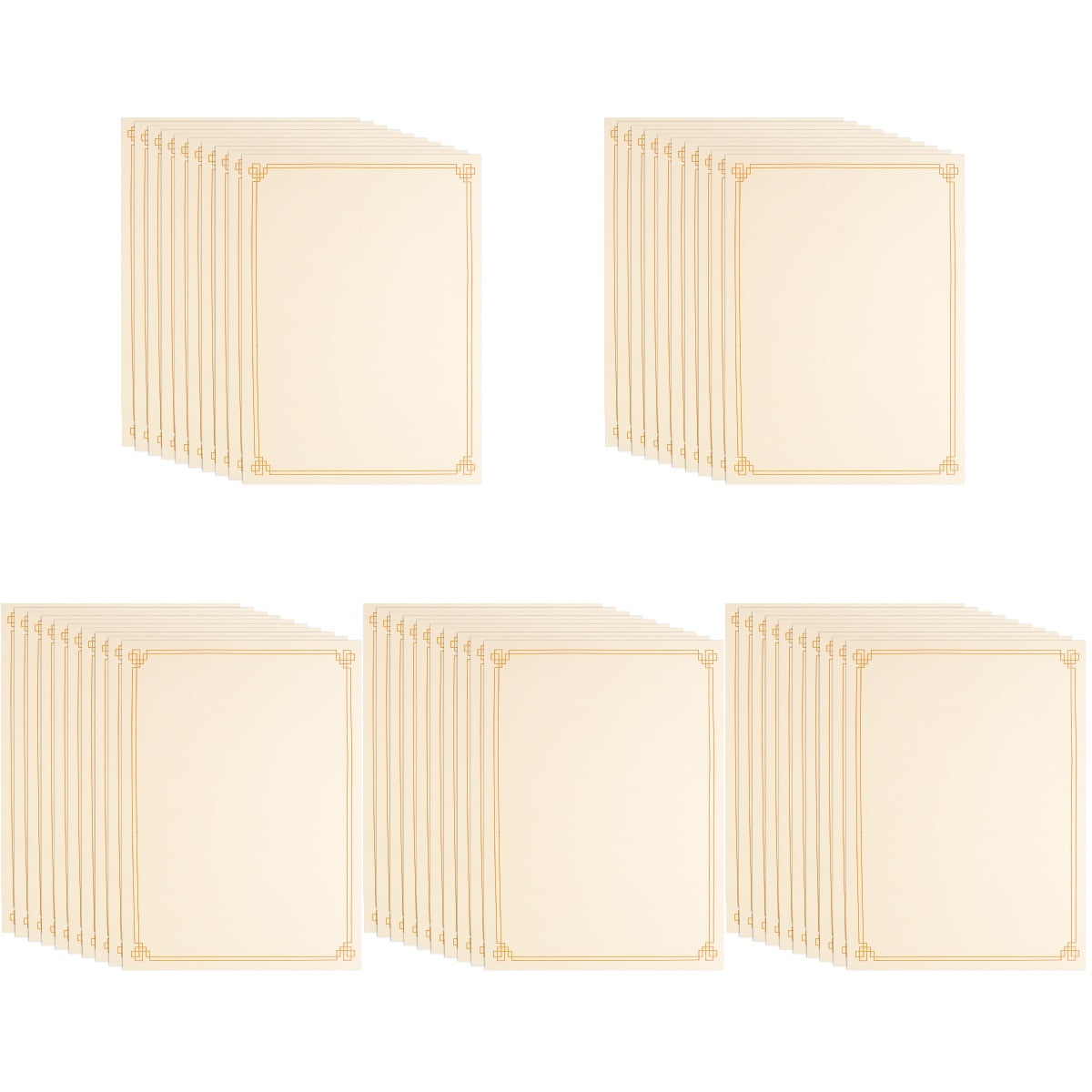 5 Pack Academic Certificate Paper A4 Lined Stickers Staff Office ...