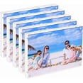 5 Pack Acrylic Picture Frame 5x7 Clear Double Sided Magnetic Picture ...