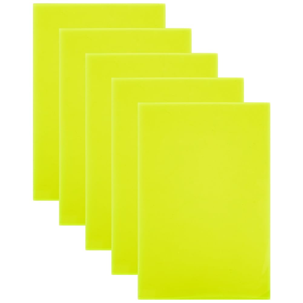 5 Pack Acrylic Sheets Translucent Yellow Cast Sheets Transparent ...