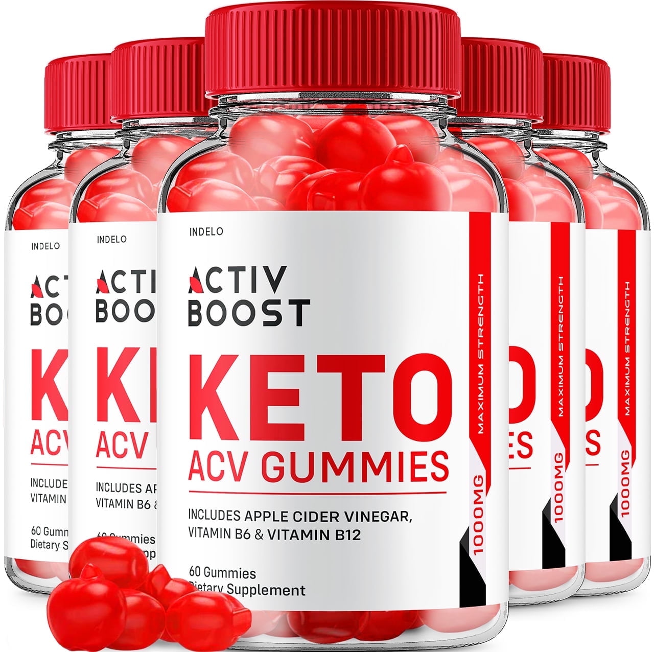 Activ Boost Keto ACV Gummies (5 Pack), 1000MG, Metabolism Support ...