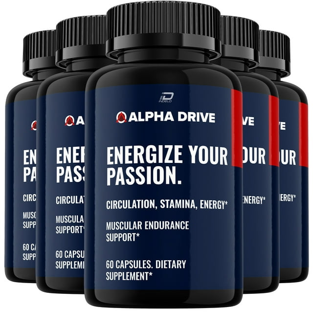 (5 Pack) Alpha Drive Capsules for Men Extra Strength - Alpha Drive ...