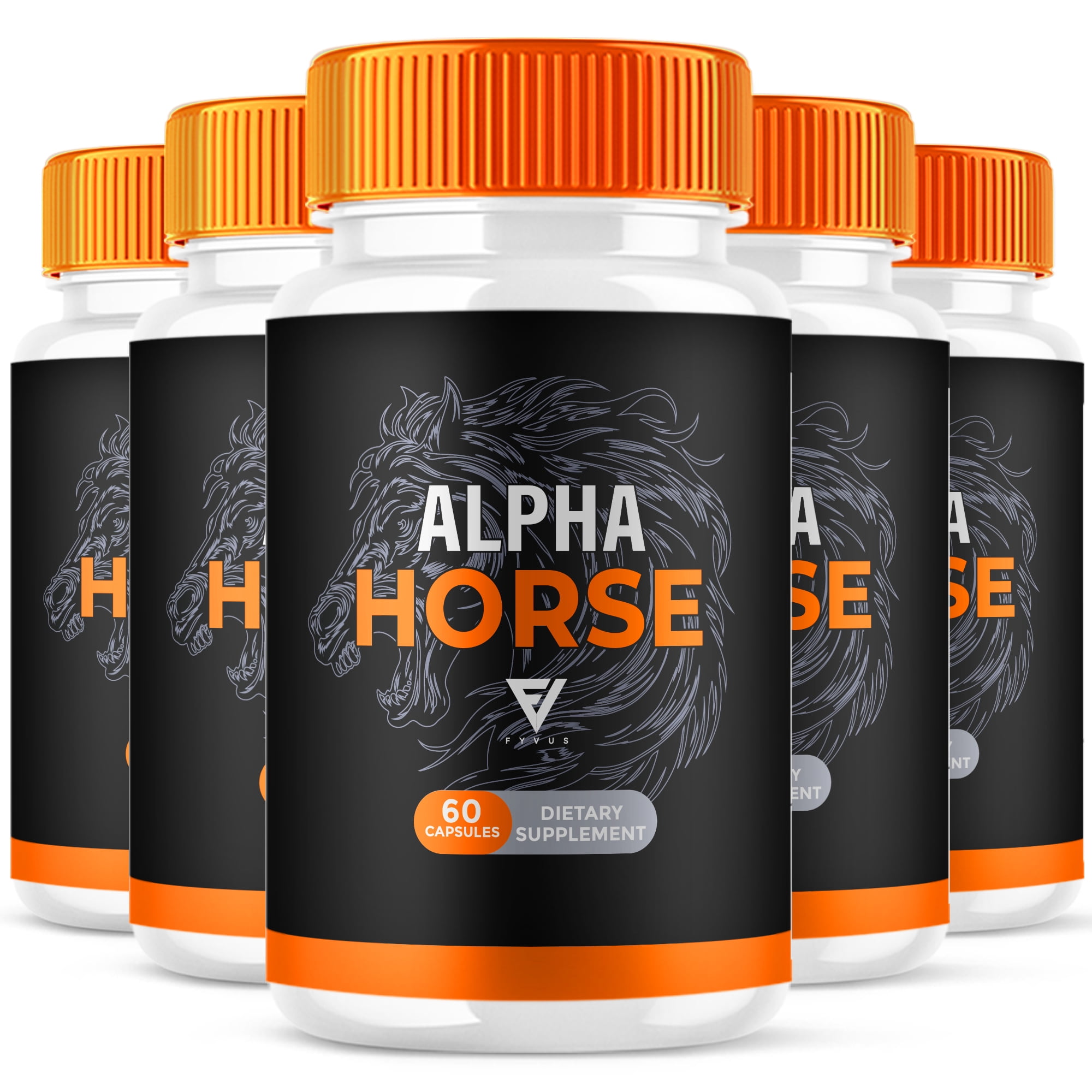 (5 Pack) Alpha Horse Pills AlphaHorse Capsules, Daily Supplement for ...