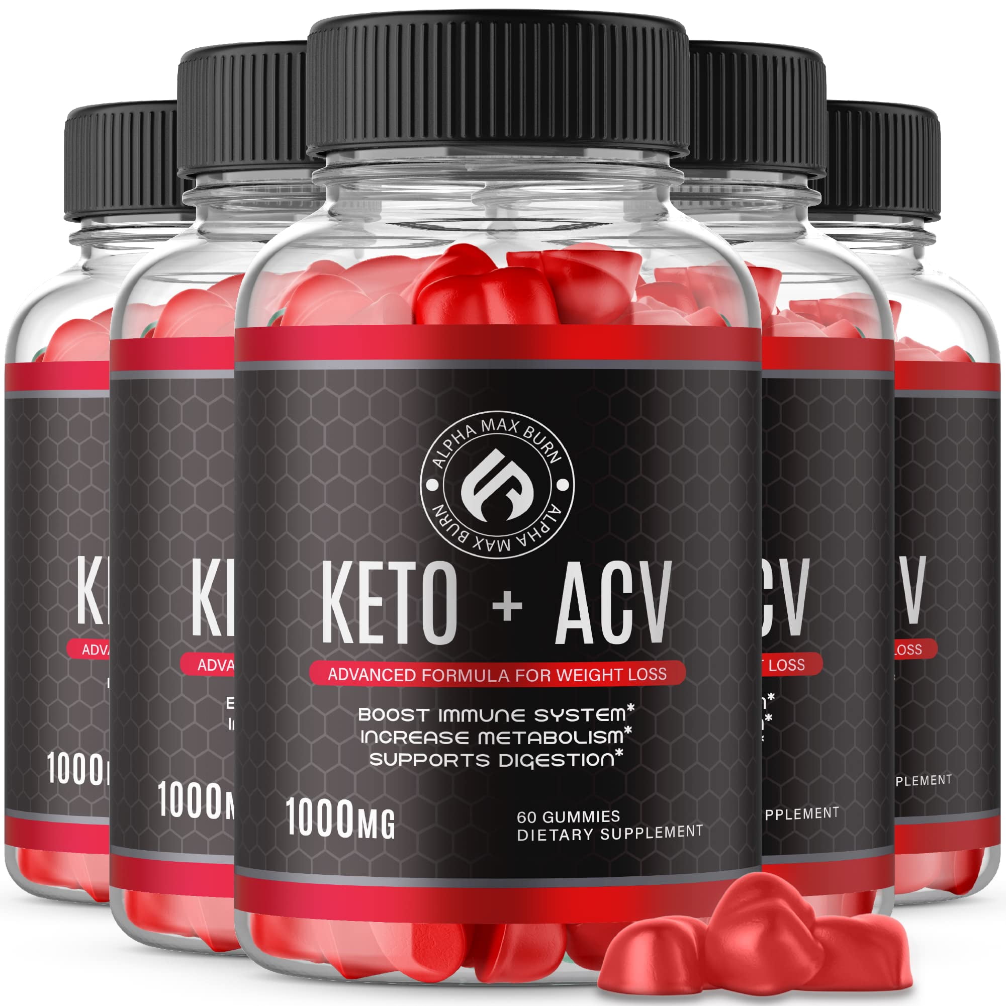 (5 Pack) Alpha Max Keto Gummies - Alpha Max Burn Keto ACV Gummies Alpha ...