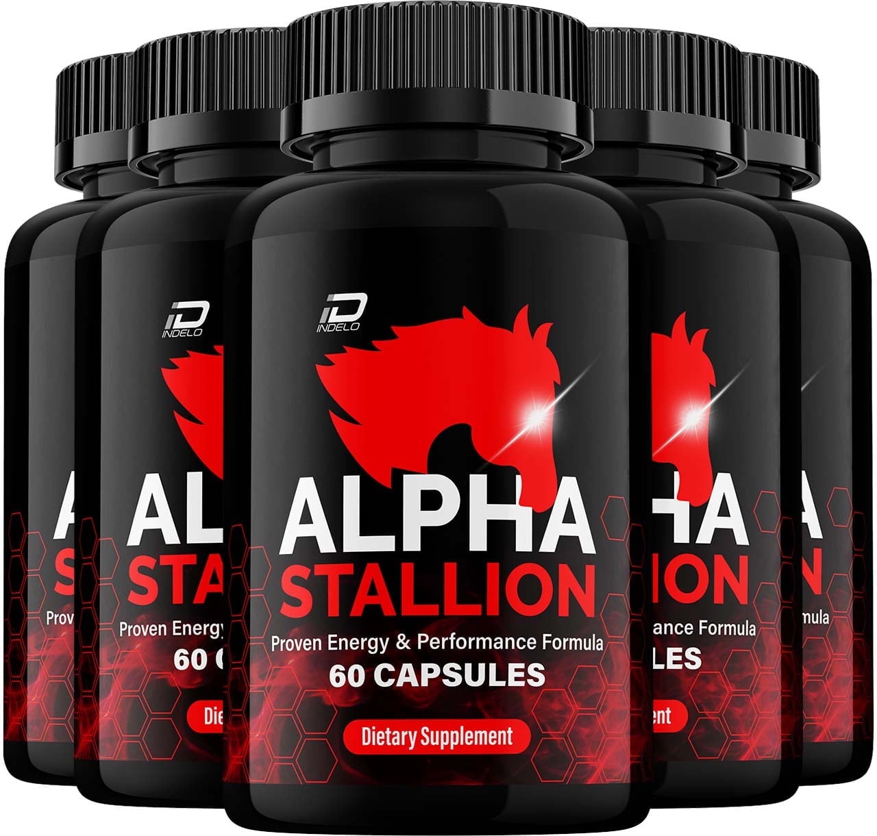 (5 Pack) Alpha Stallion Pills Official Formula - AlphaStallion Capsules ...