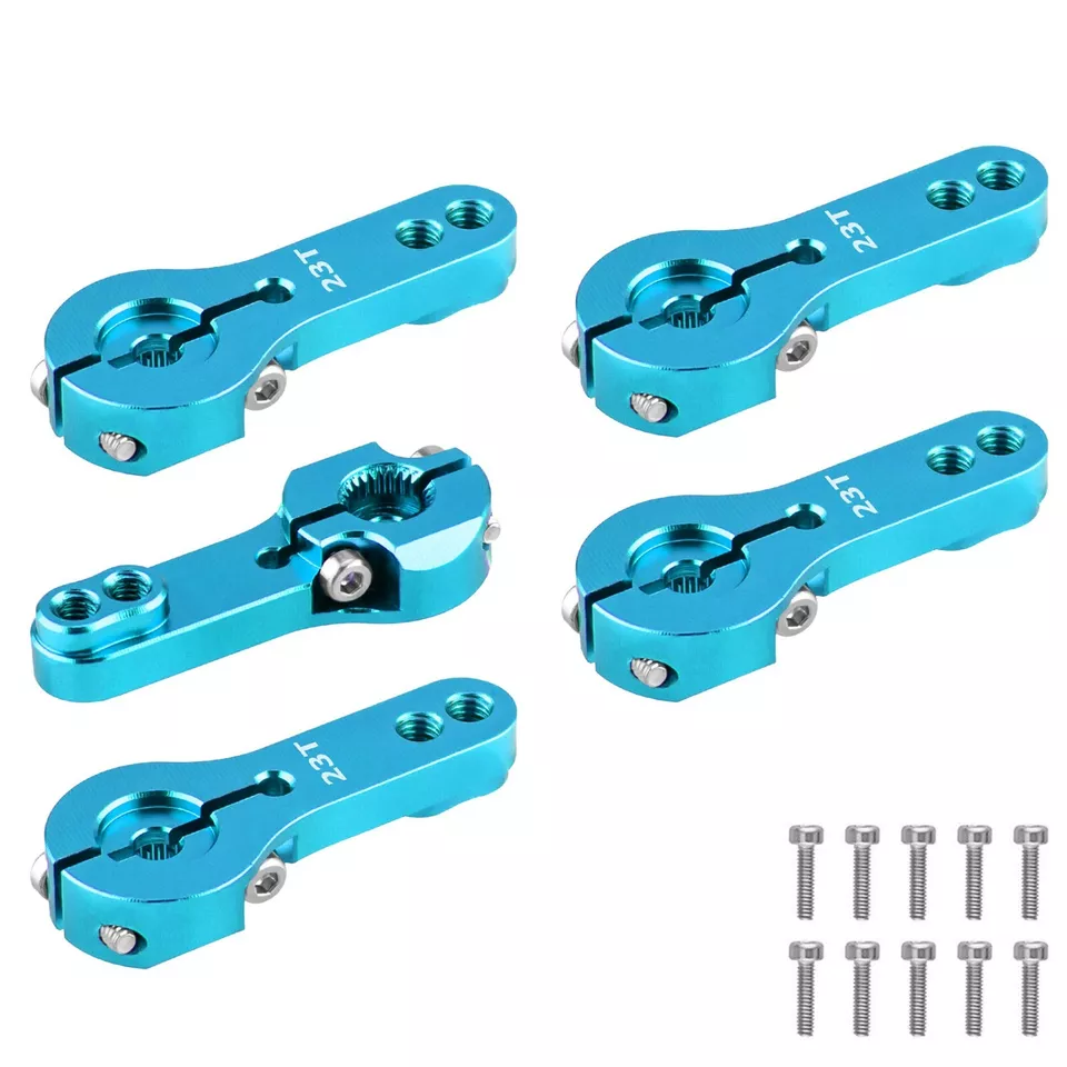 5 Pack Aluminum 23T Servo Motor Horn Arm Kit for Futaba Savox 2 Hole Compatibility - Walmart.com