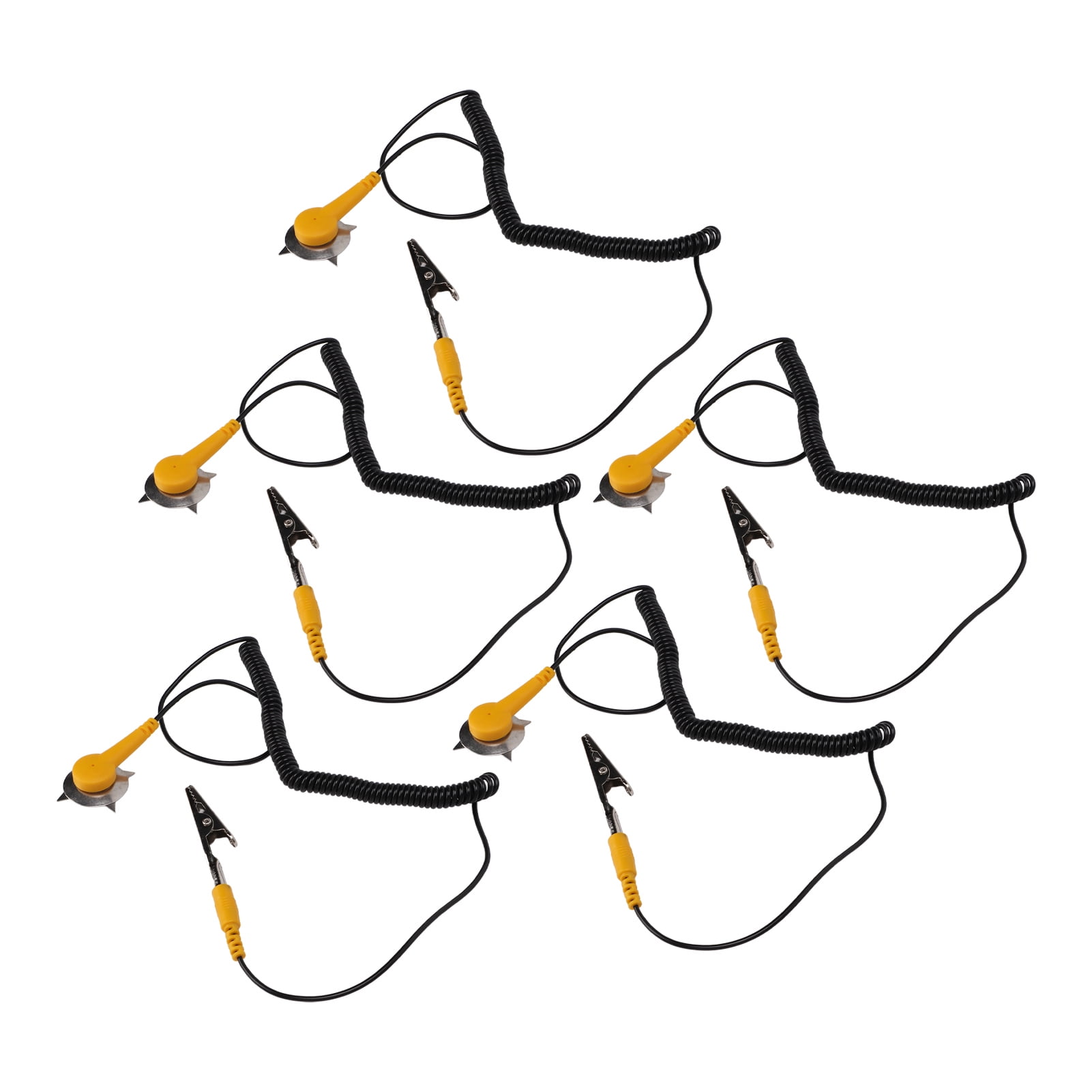 5-Pack Anti-Static Grounding Wires with 2mm Quick Electrostatic Buckles ...