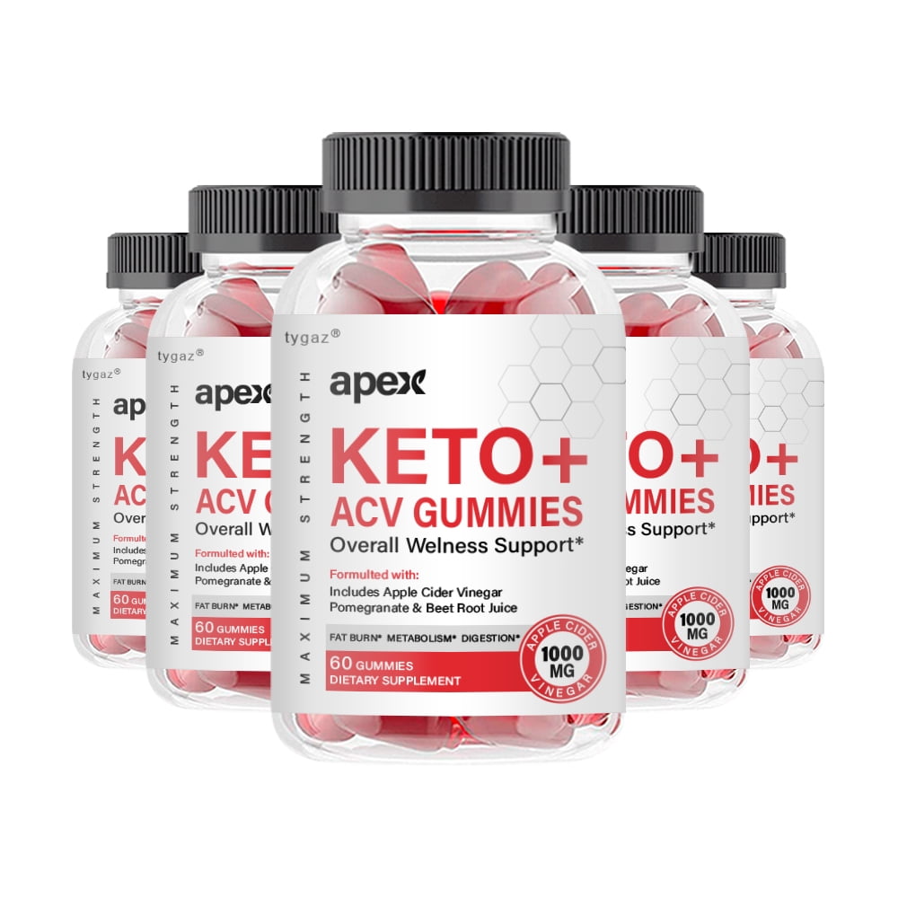(5 Pack) Apex Keto - Apex Keto+ACV Gummies Overall Wellness Support - Walmart.com