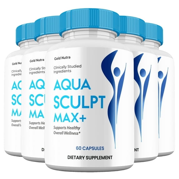 (5 Pack) Aqua Sculpt Max Capsules, AquaSculpt Max+ Supplement Maximum ...