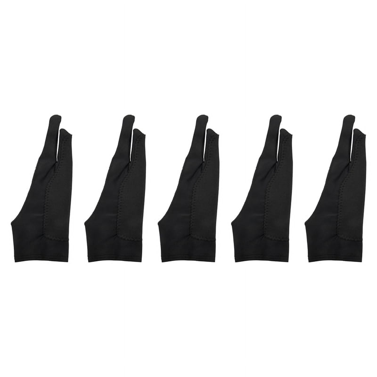 5 Pack Artist Gloves for Tablet Digital Drawing Glove Two Fingers ...