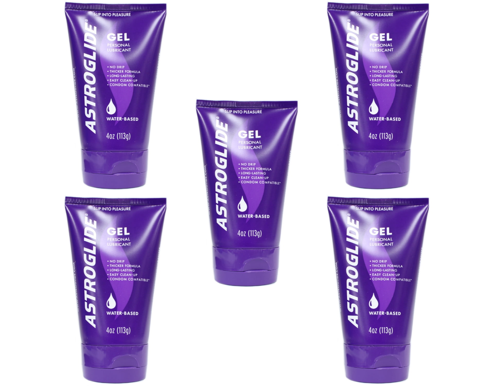 5 Pack - Astroglide Personal Lubricant Gel, 4oz Each - Walmart.com
