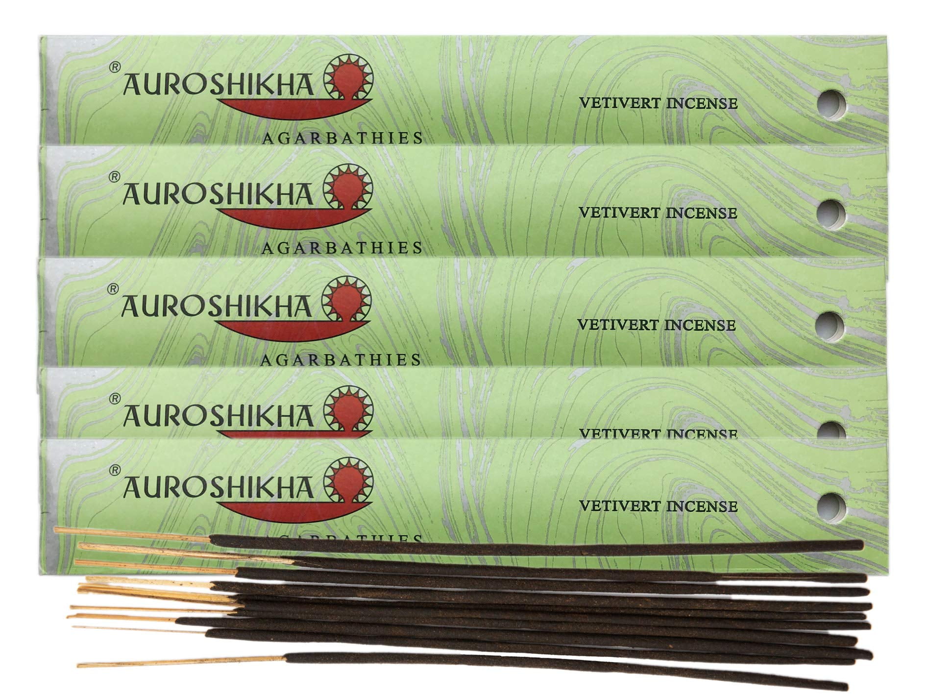 (5-Pack) Auroshikha Vetivert Incense 10 Sticks - Walmart.com