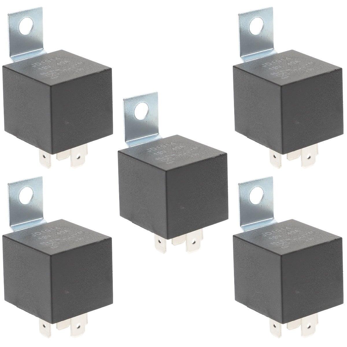 5-Pack Automotive Starter Relay Set for Trucks, 5.3 x 3.3 cm Electrical ...