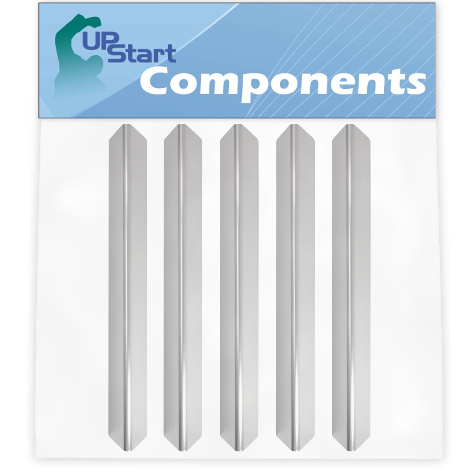 5 Pack BBQ Grill Heat Shield Plate Tent Replacement for Weber Genesis E ...