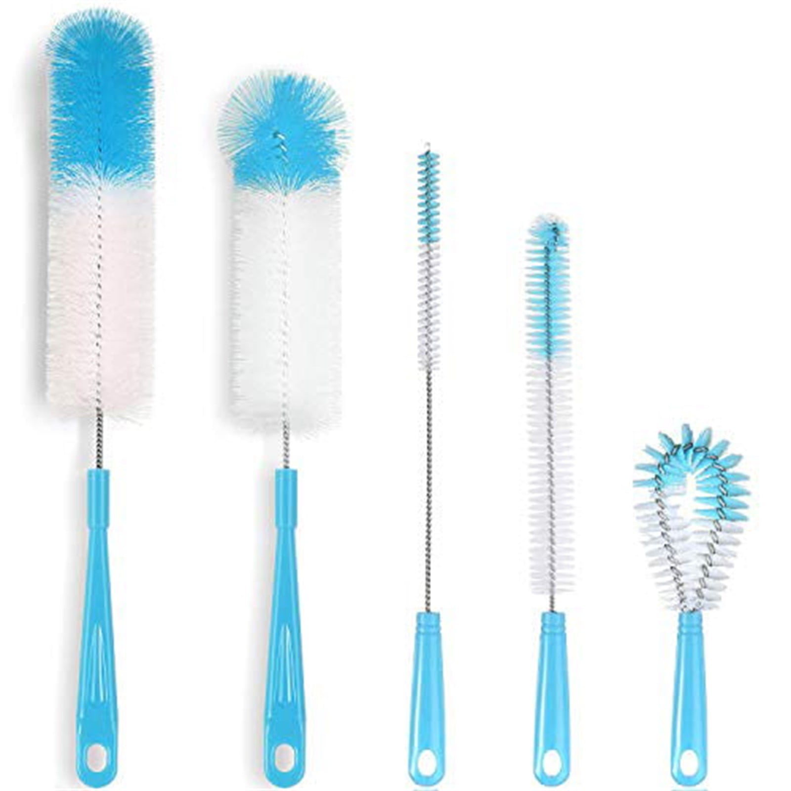 5 Pack Baby Bottle Cleaner Kit Long Handle Bottle Cleaner With Holder ...