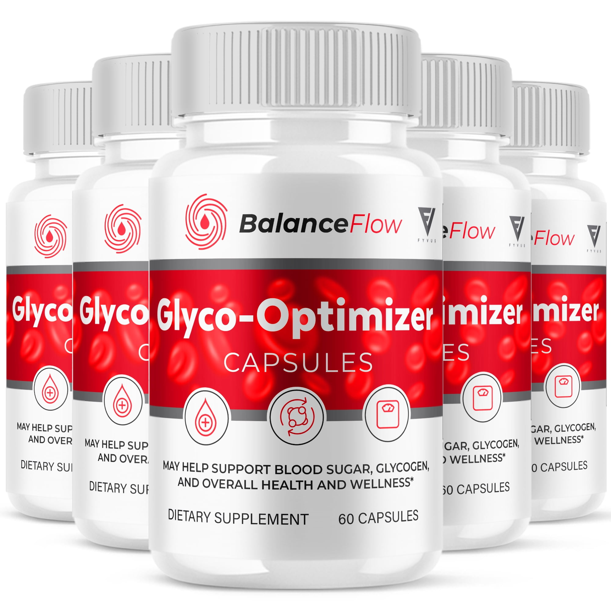(5 Pack) Balance Flow Glyco Optimizer BalanceFlow Supplement, Balance ...