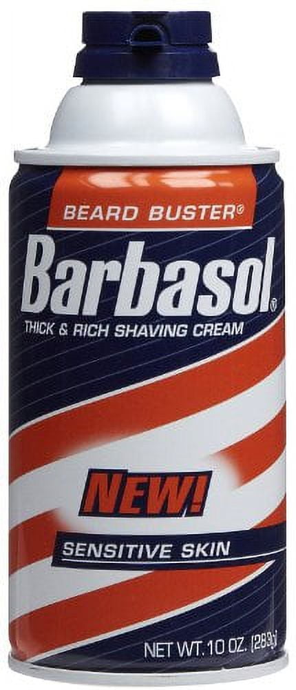 5 Pack - Barbasol Sensitive Skin Thick and Rich Shaving Cream, 10 oz ...