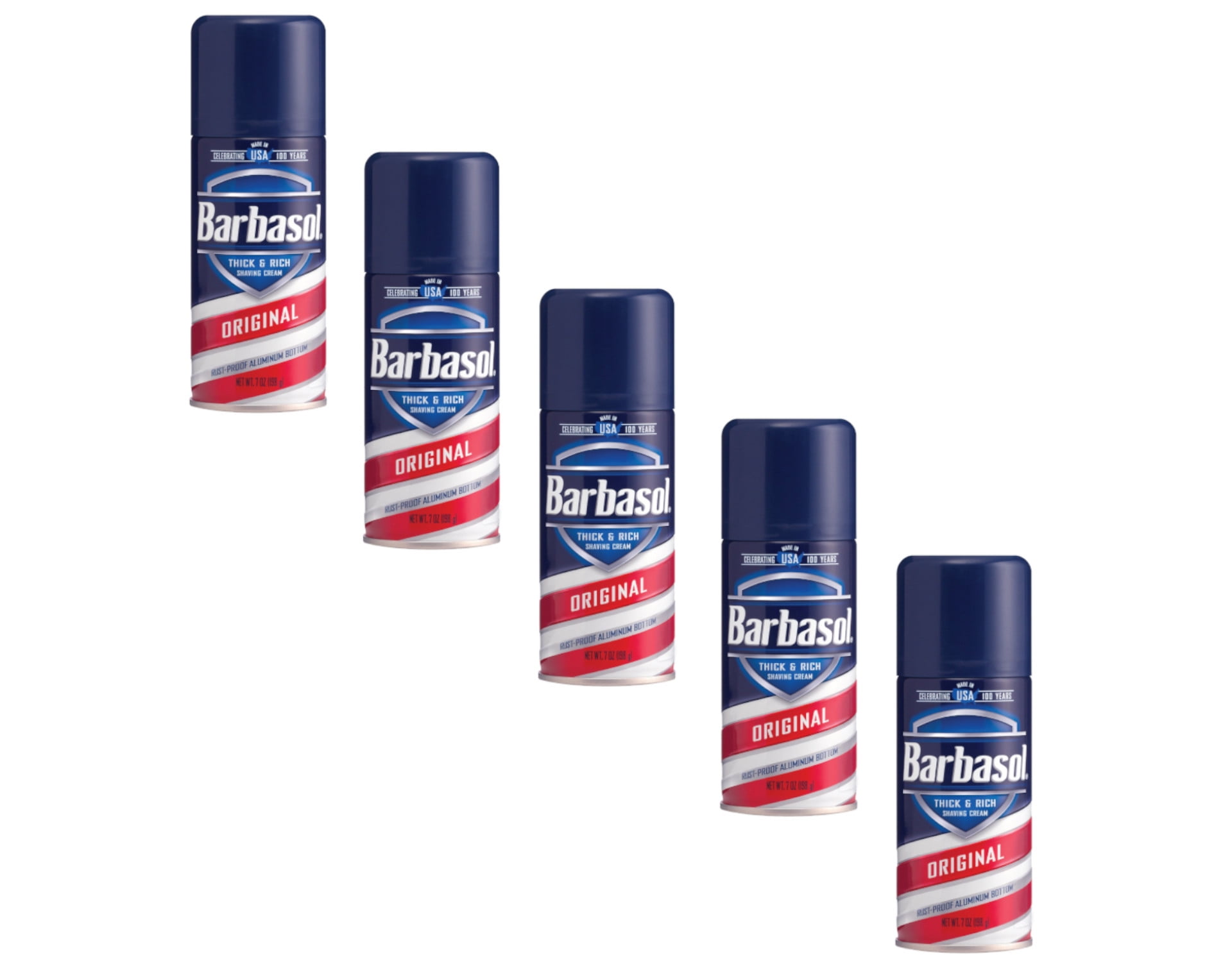 Barbasol Original Shave Cream, 7 Ounce - 5 Pack - Walmart.com
