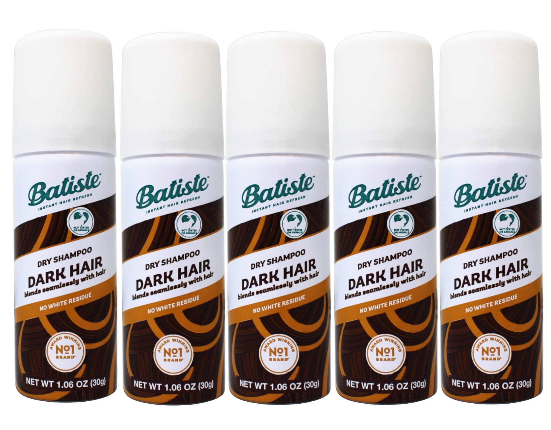 5 Pack Batiste Dry Shampoo, Divine Dark, Mini Travel Size Spray 1.6 Oz ...