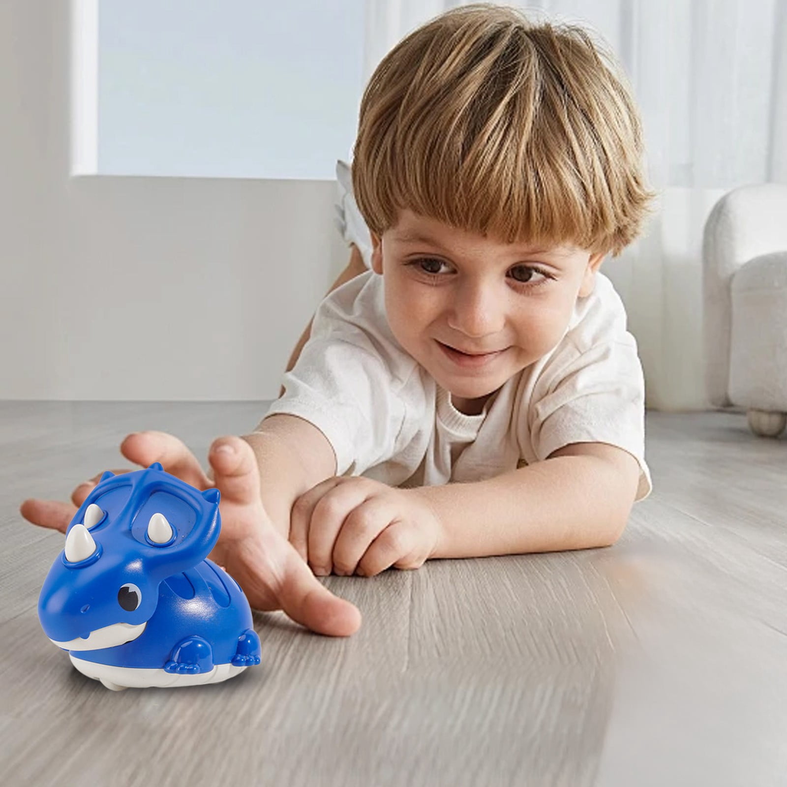 5 Pack No Battery Dinosaur Inertance Toy Car Press Go Dinosaur Toys ...