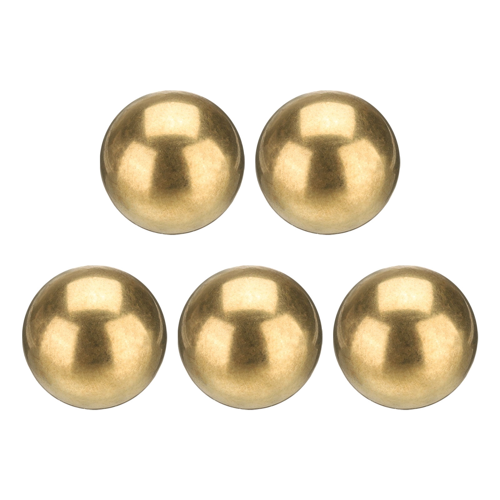 5 Pack Bearing Balls, 15mm Diameter H62 Precision Solid Brass Bearing ...