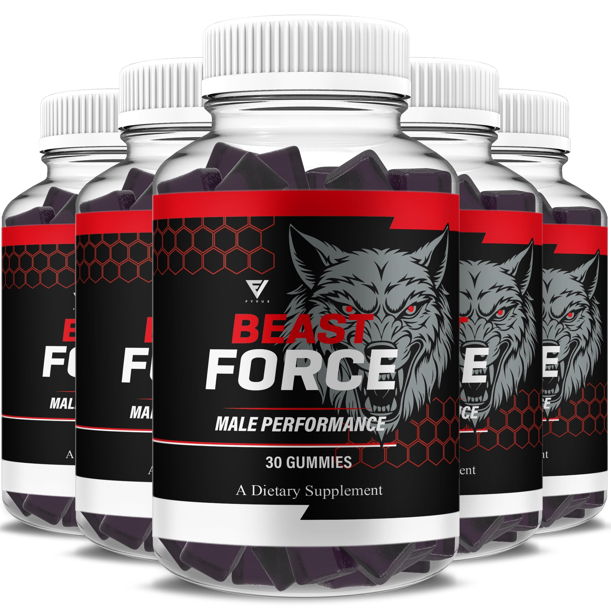 (5 Pack) Beast Force Male Performance BeastForce Max Strength (5 Month Supply) - Walmart.com