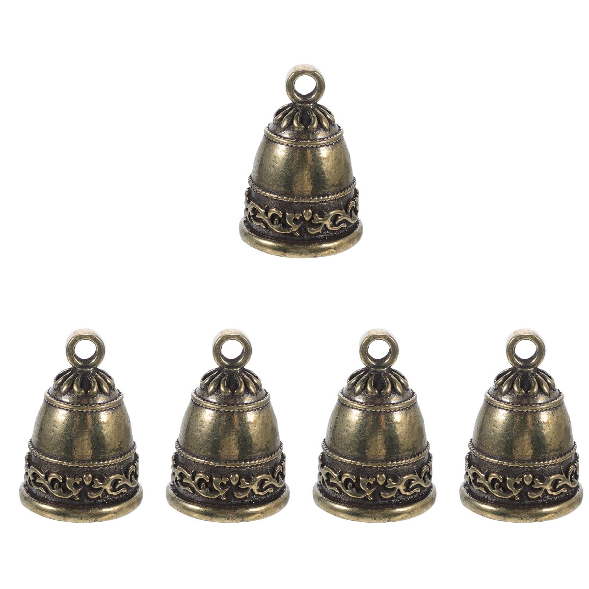 5 Pack Bells for Crafts Dog Potty Training Wind Chime Vintage Hanging ...