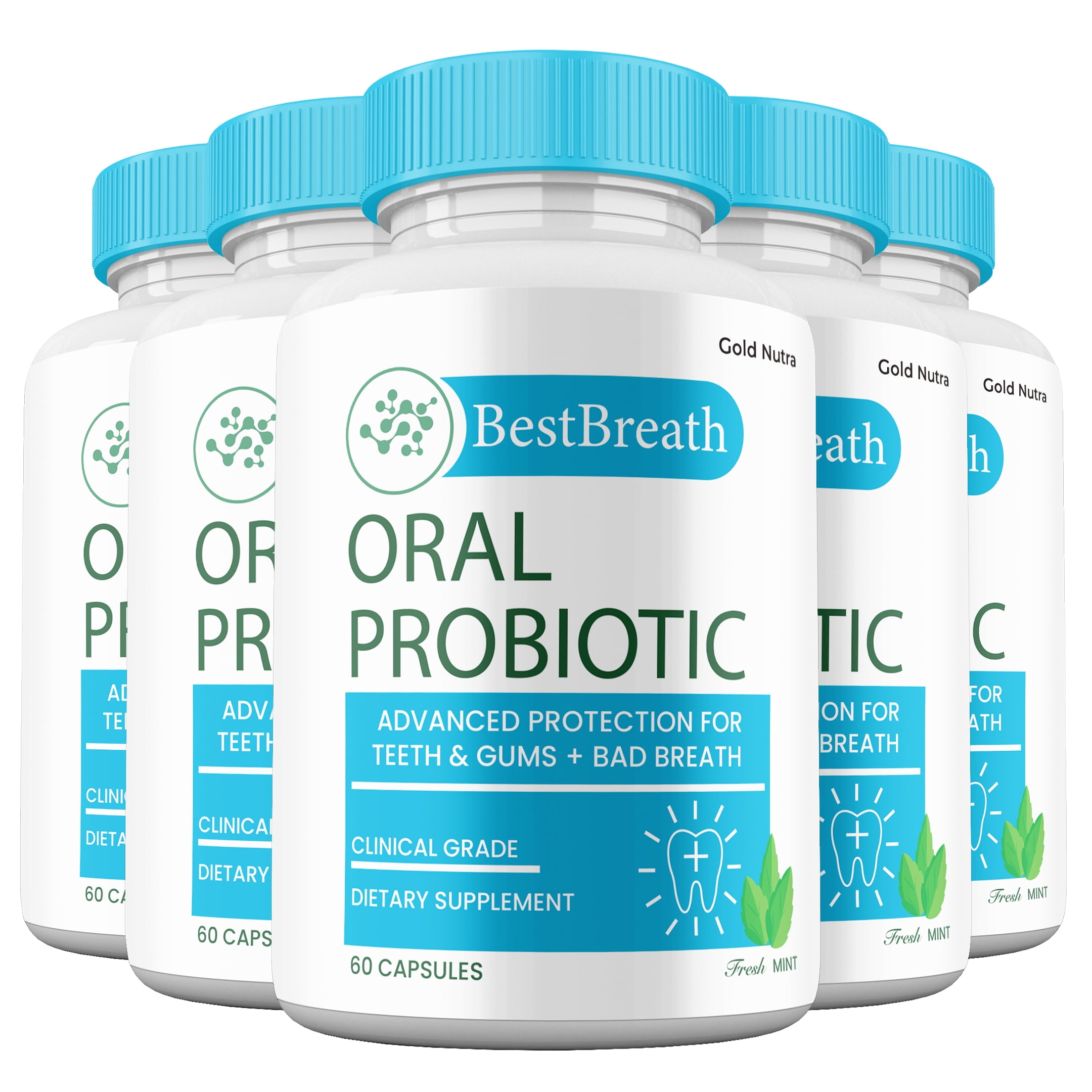 (5 Pack) Best Breath Capsules for Oral Health, BestBreath Oral ...