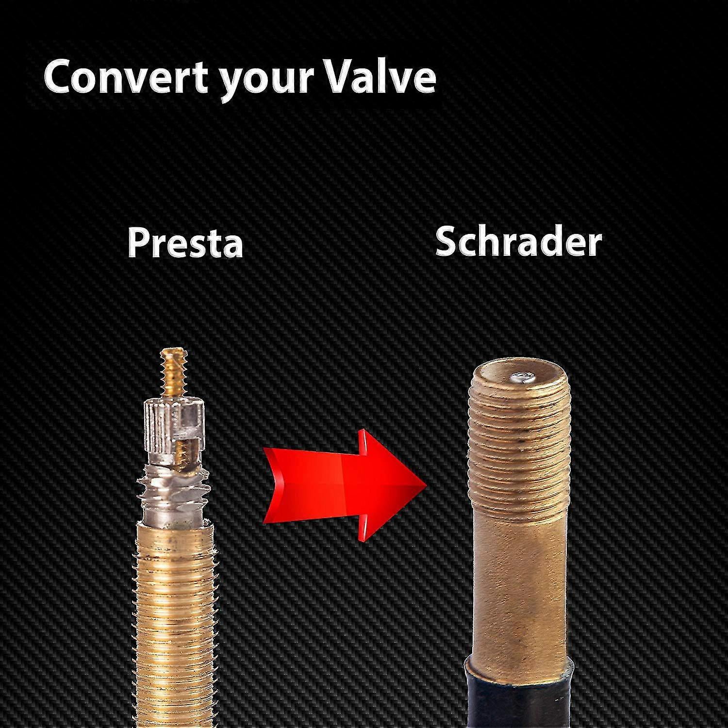 5 Pack Bike Pump Adapter Presta Valve Adapter- Convert Presta To ...