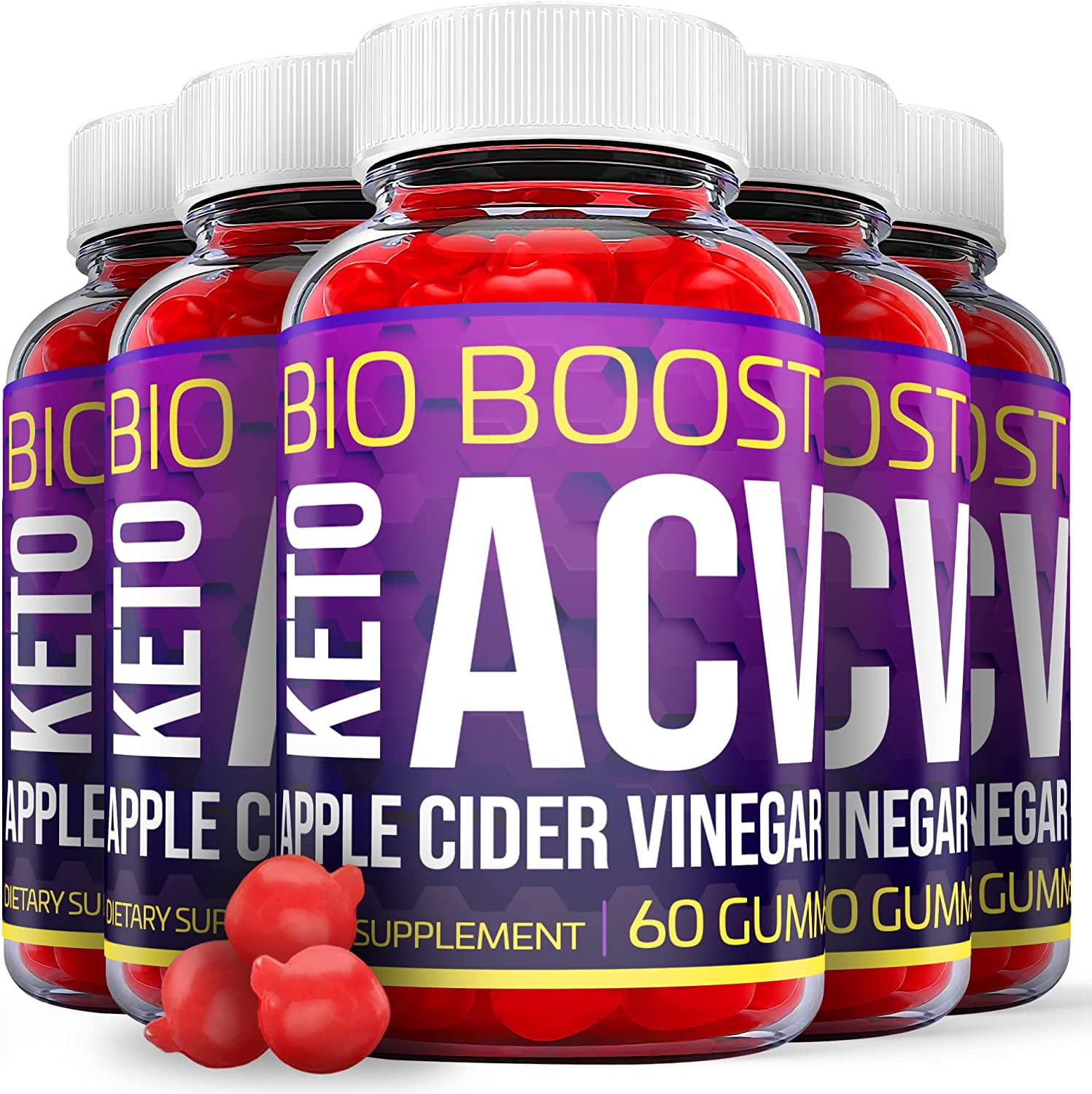 (5 Pack) Bio Boost Keto ACV Gummies - Supplement for Weight Loss ...