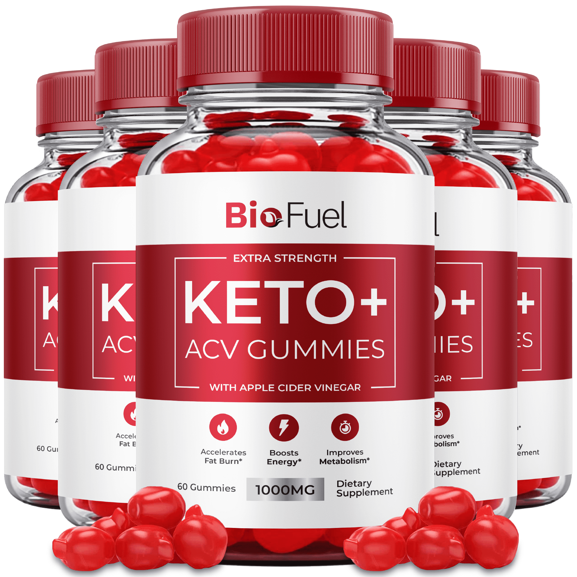 (5 Pack) BioFuel Keto ACV Gummies - Official Formula - Bio Fuel Keto ...