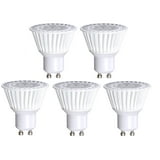 5 Pack Bioluz LED GU10 LED Bulb 50W Replacement (Uses only 6.5 watts) Dimmable 3000K 120v UL ...
