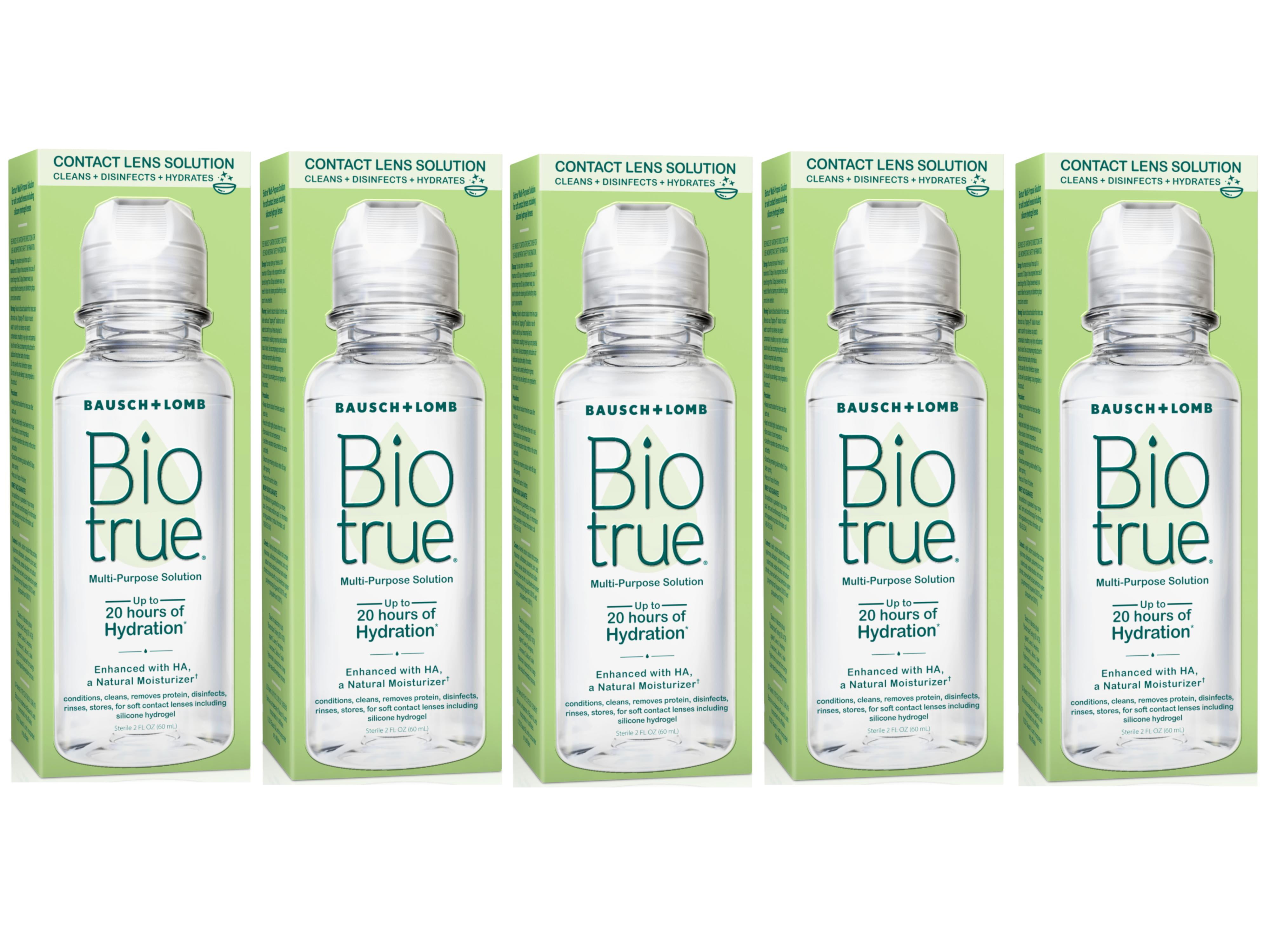 5 Pack - Biotrue Multi-Purpose Contact Lens Solution–from Bausch + Lomb ...