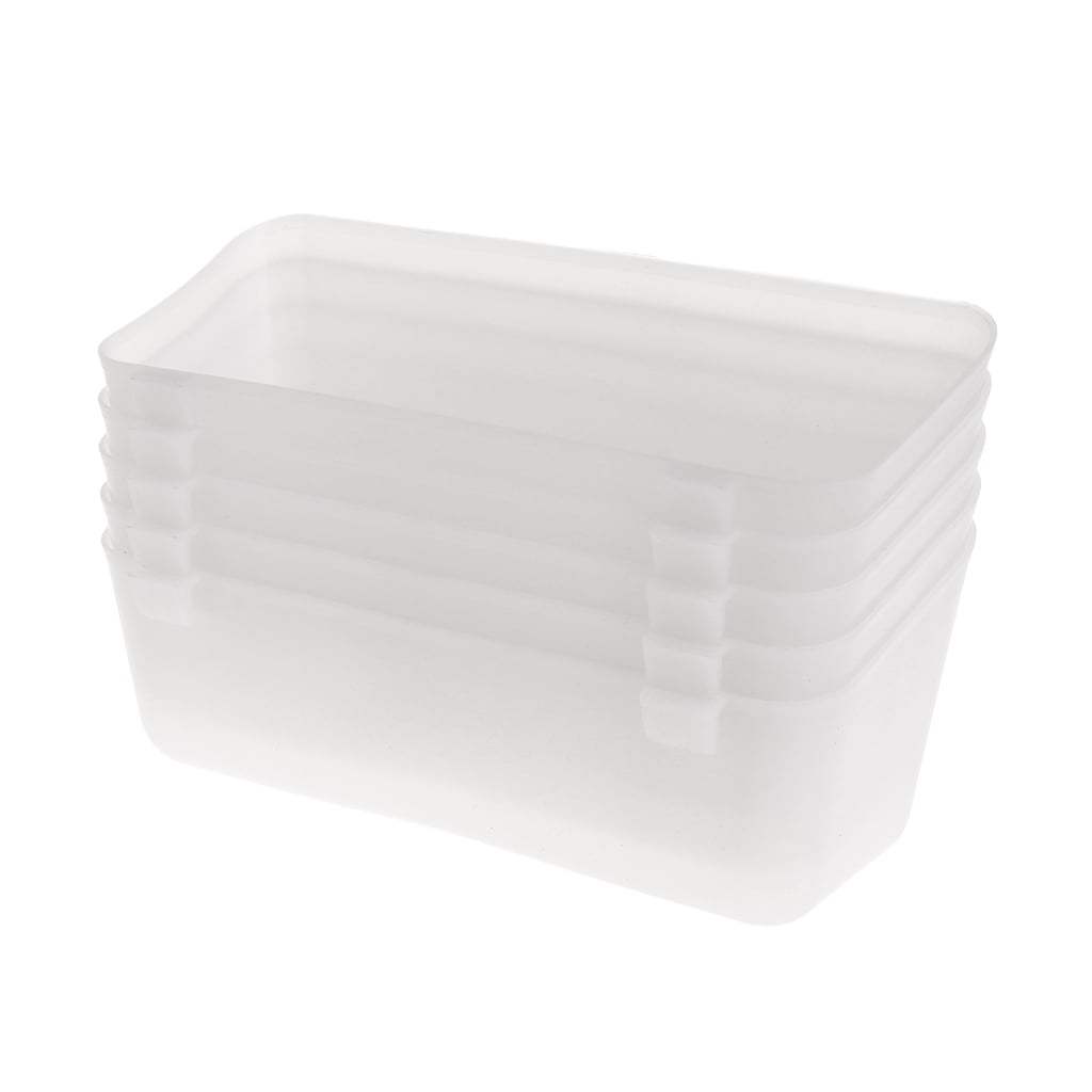 5 Pack Bird Feeding Dish Plastic Cups Parrot Water Bowl Cage Cup for ...