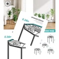 5-Pack Black Metal Plant Stands For Indoor Outdoor Anti-Rust Iron ...