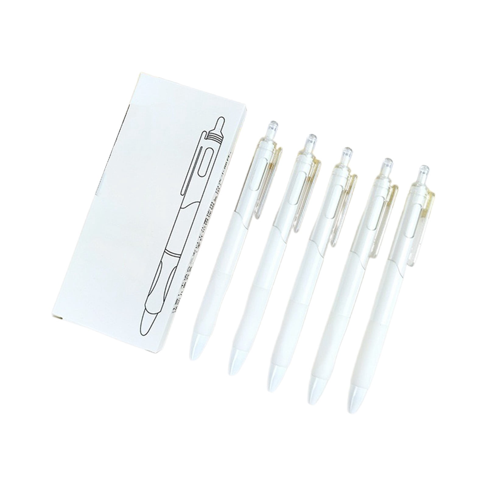 5 Pack Black Quick Dry Gel Pens, Minimalist Office and Writing Pens ...