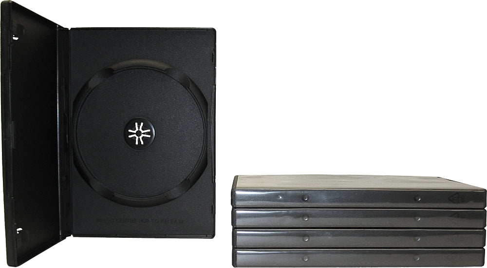 (5-Pack) Black Standard 14mm Empty Single DVD Replacement Cases – Hold ...