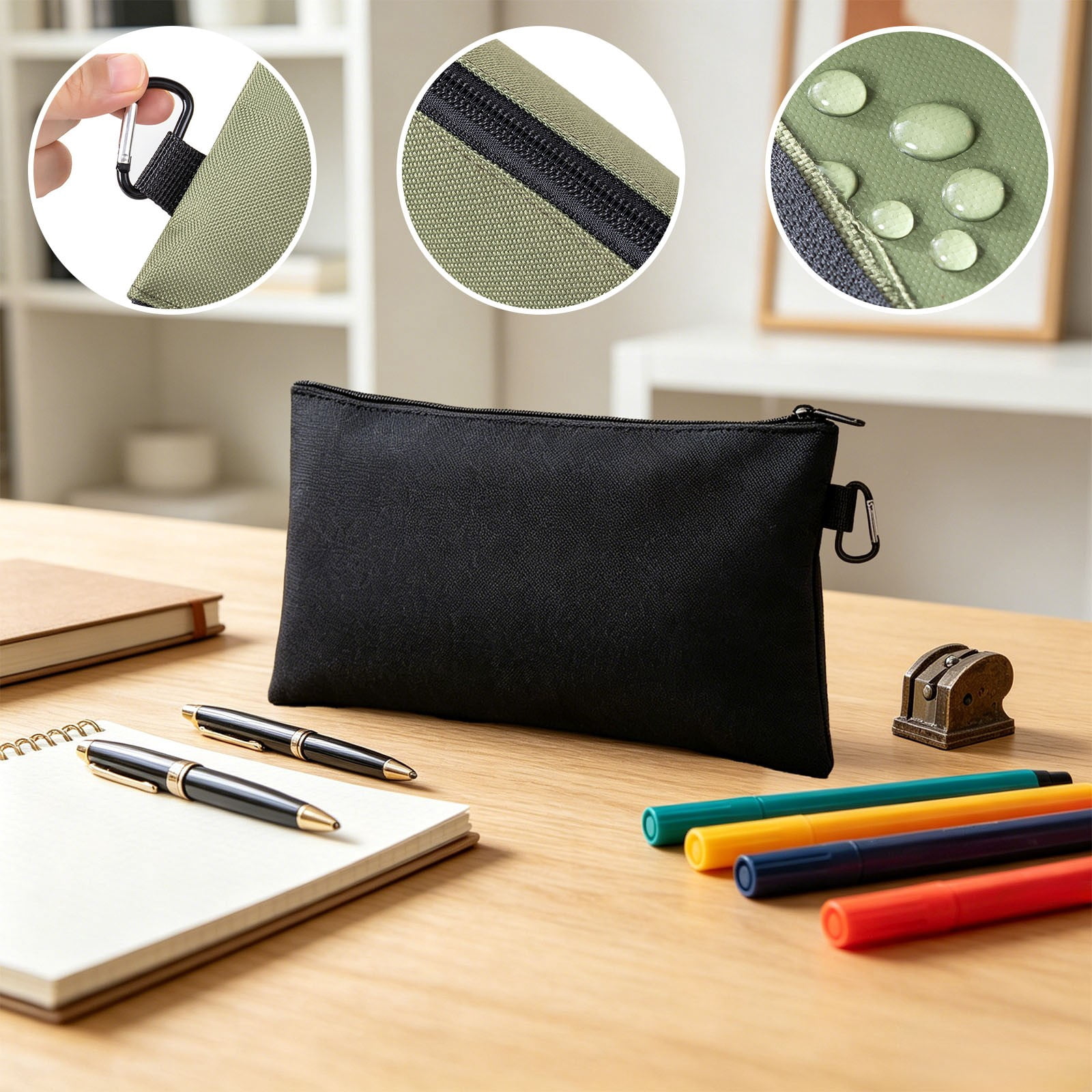 5 Pack Bolsa de almacenamiento con cremallera, portátil, impermeable y ...