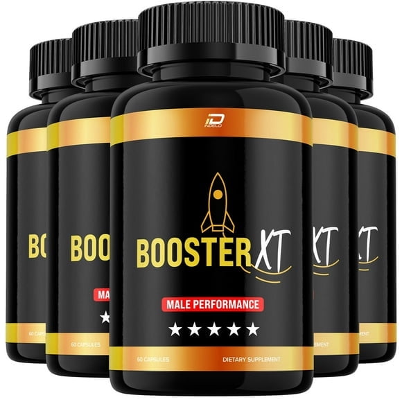 (5 Pack) Booster XT for Men Capsules, BoosterXT Vitamin Complex Pills ...
